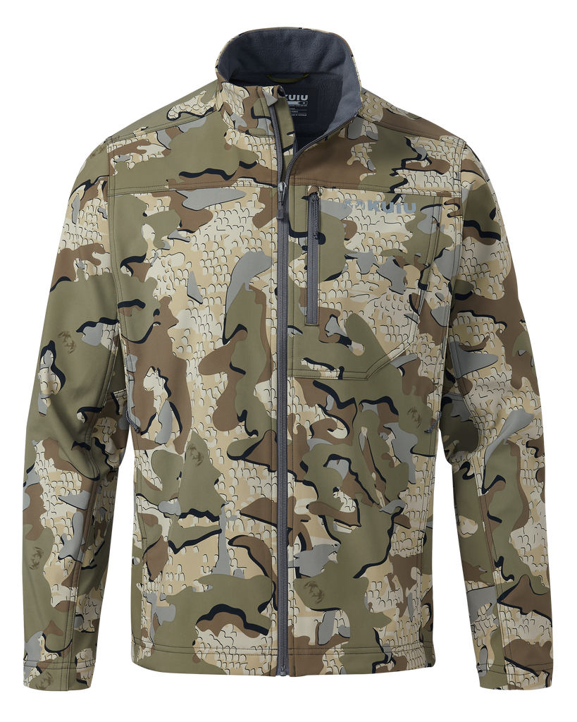 Alpine Men's Soft Shell Camo Hunting Jacket - Valo | KUIU