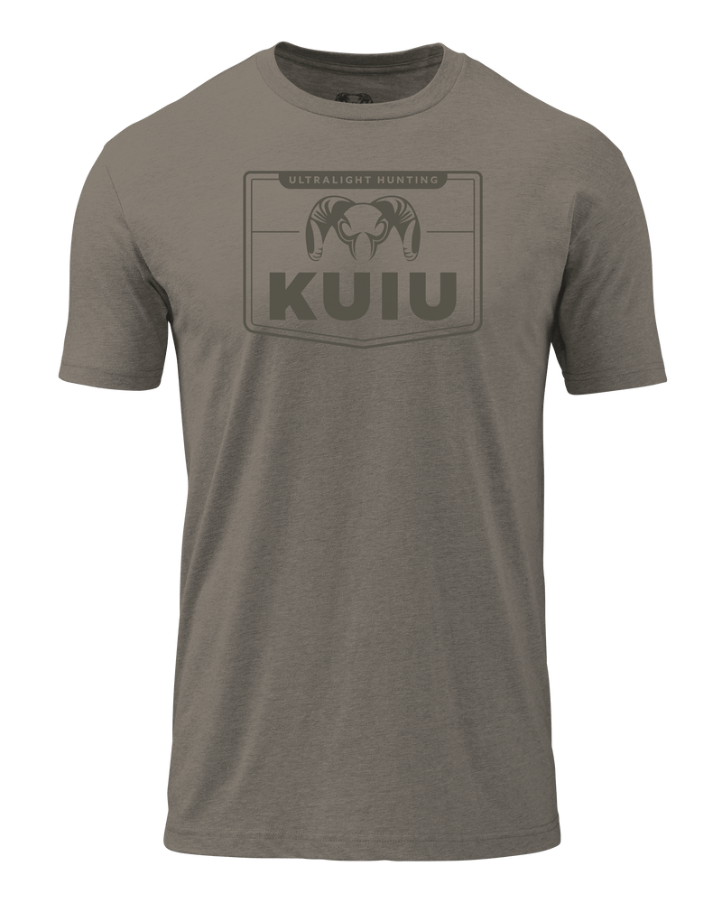 KUIU Logo Sign T-Shirt | Warm Grey