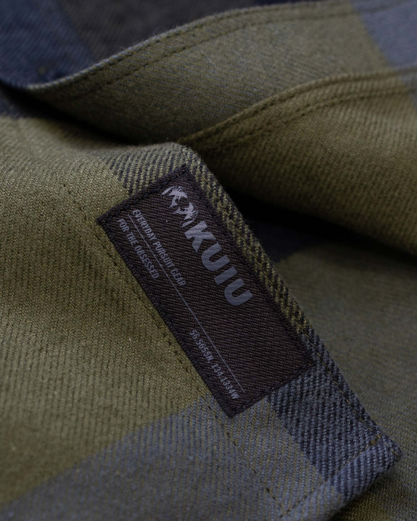 Men's Buffalo Check Plaid Flannel Work Shirt - Verde | KUIU