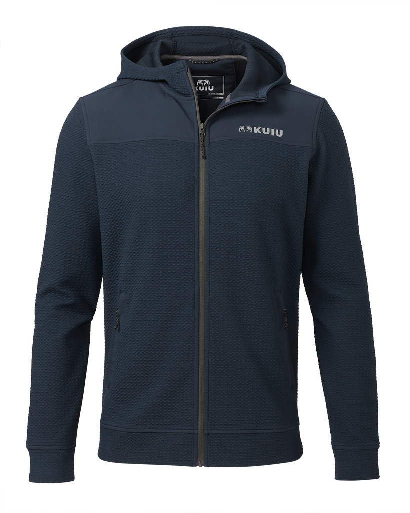 Solitude Men's Knit Hoodie - Steel Blue | KUIU