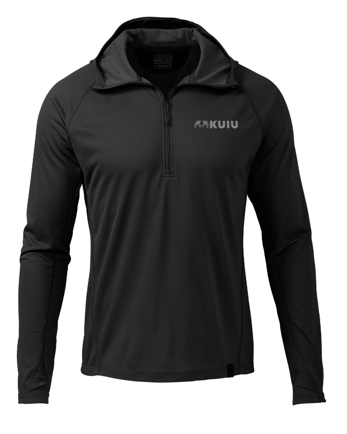 Outlet Peloton 97 Fleece Zip-T Hoodie | Black – KUIU