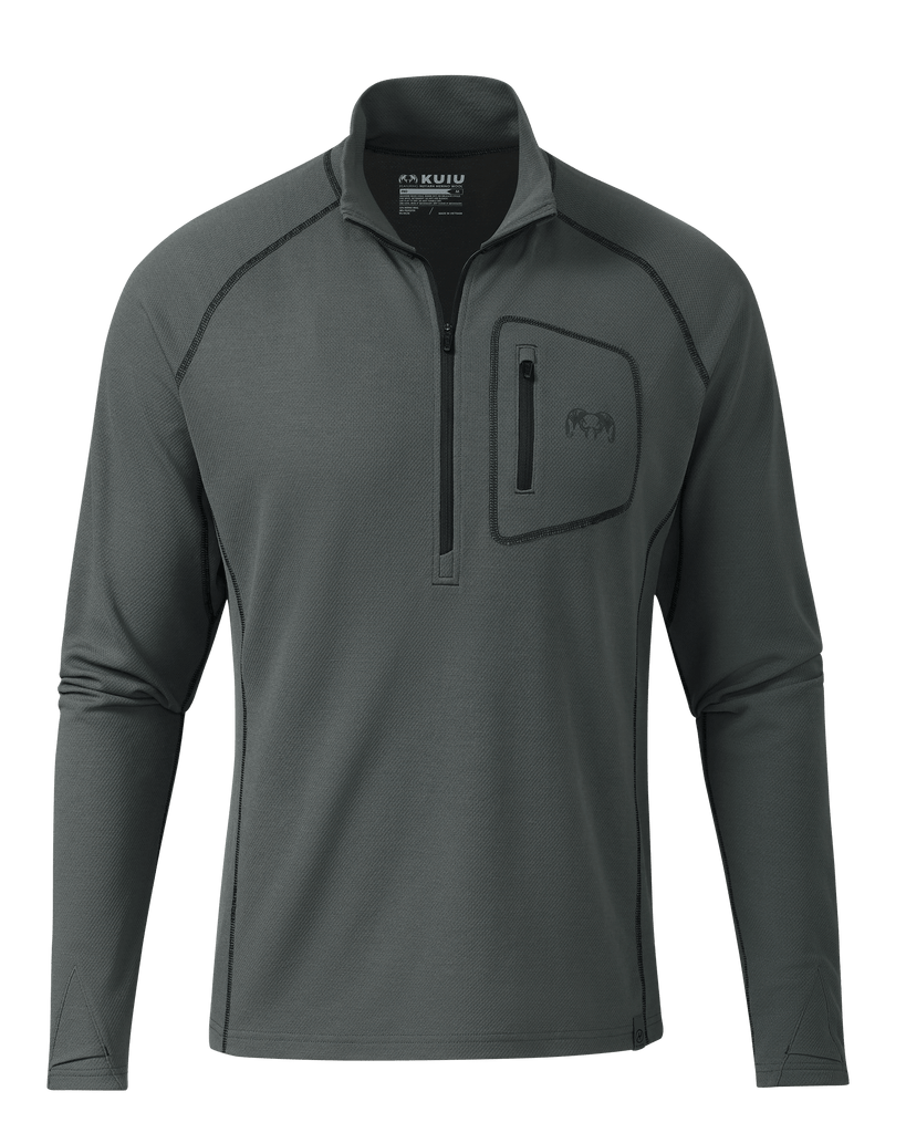 PRO Merino 200 Zip-T | Gunmetal – KUIU