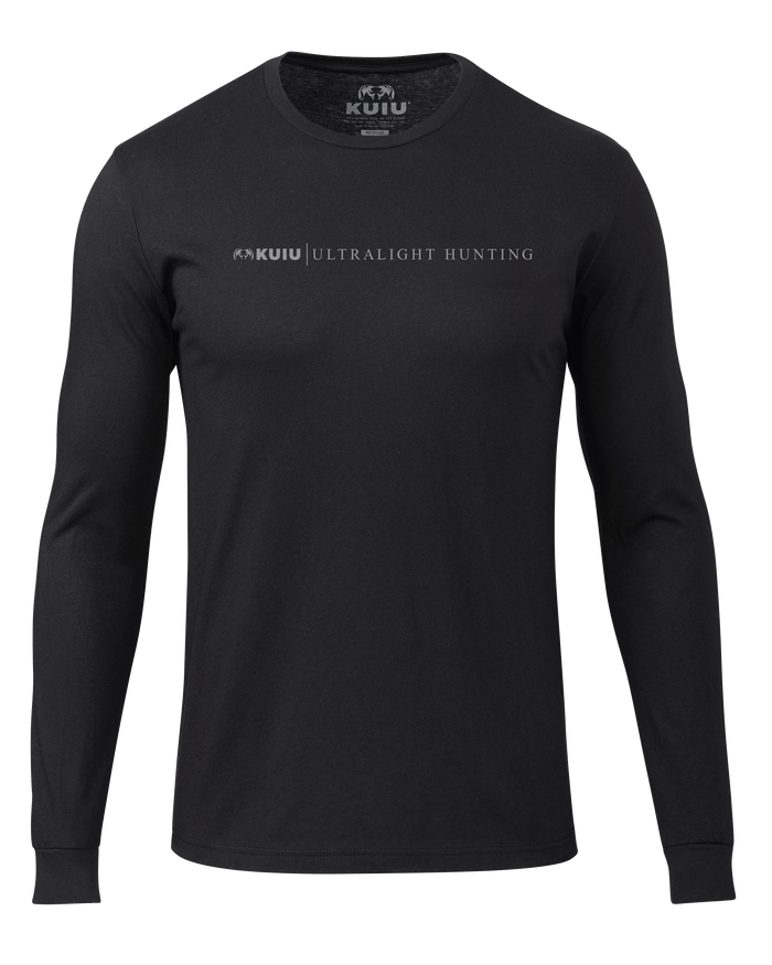 KUIU Line Logo Long Sleeve T-Shirt | Black