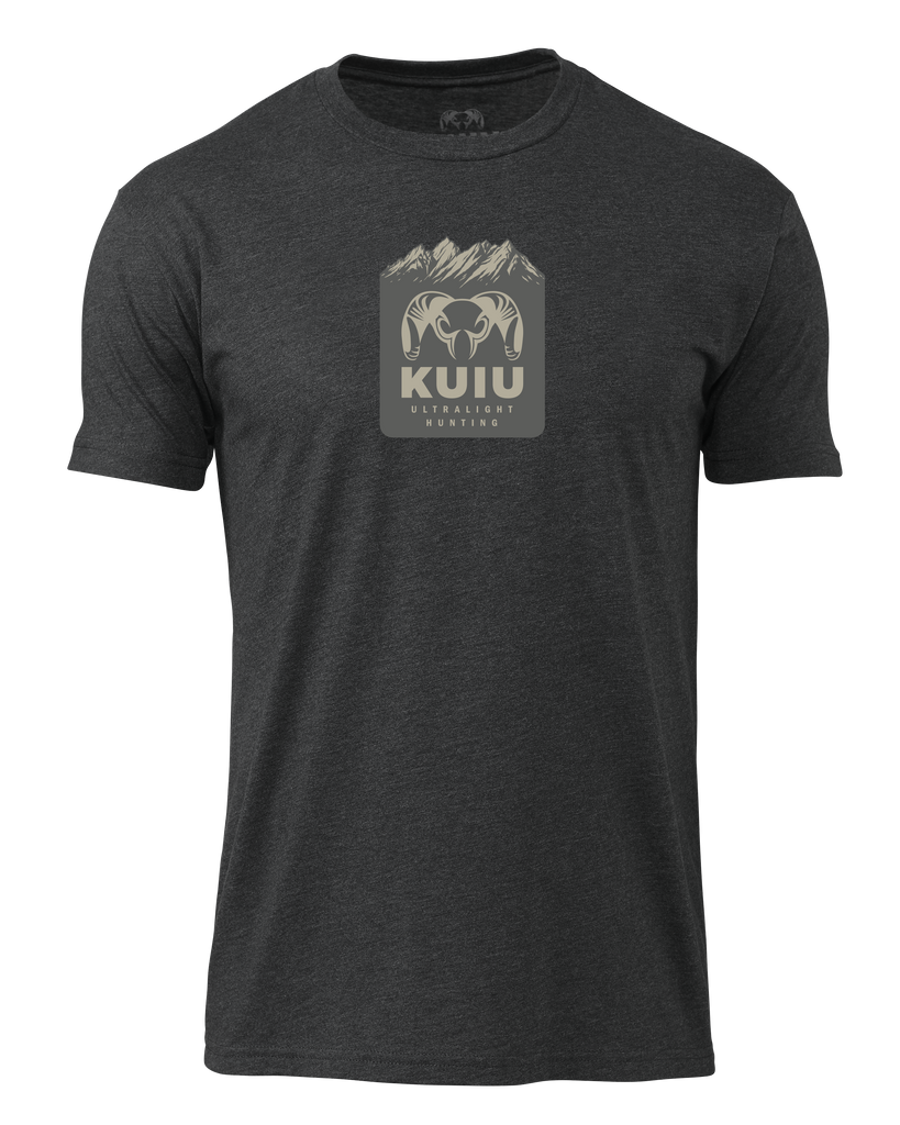 KUIU Mountain Logo T-Shirt | Charcoal