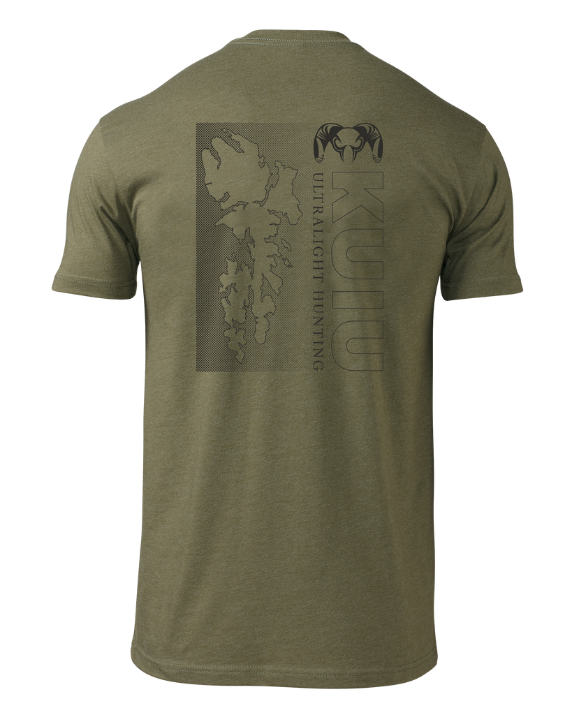 KUIU Island Fade T-Shirt | Military Green