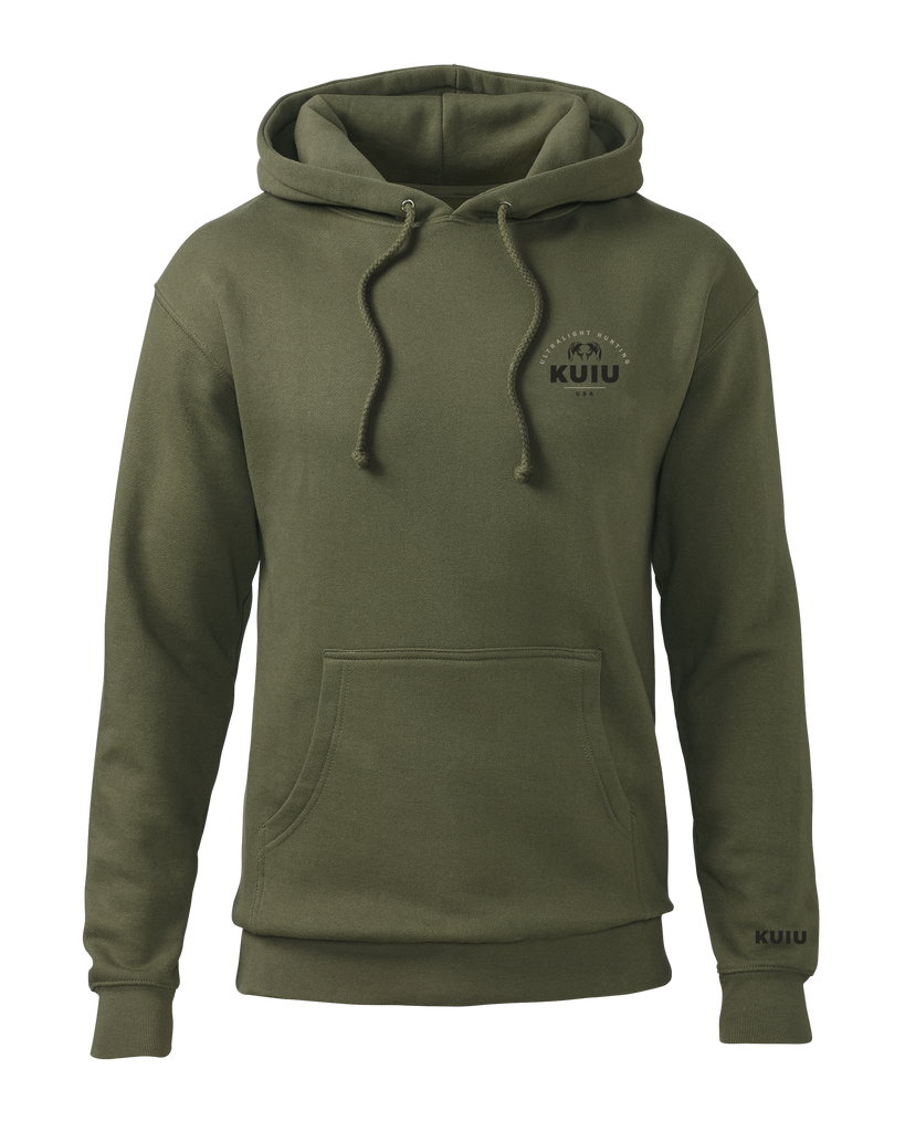 KUIU Stacked Chest Logo Hoodie | Army
