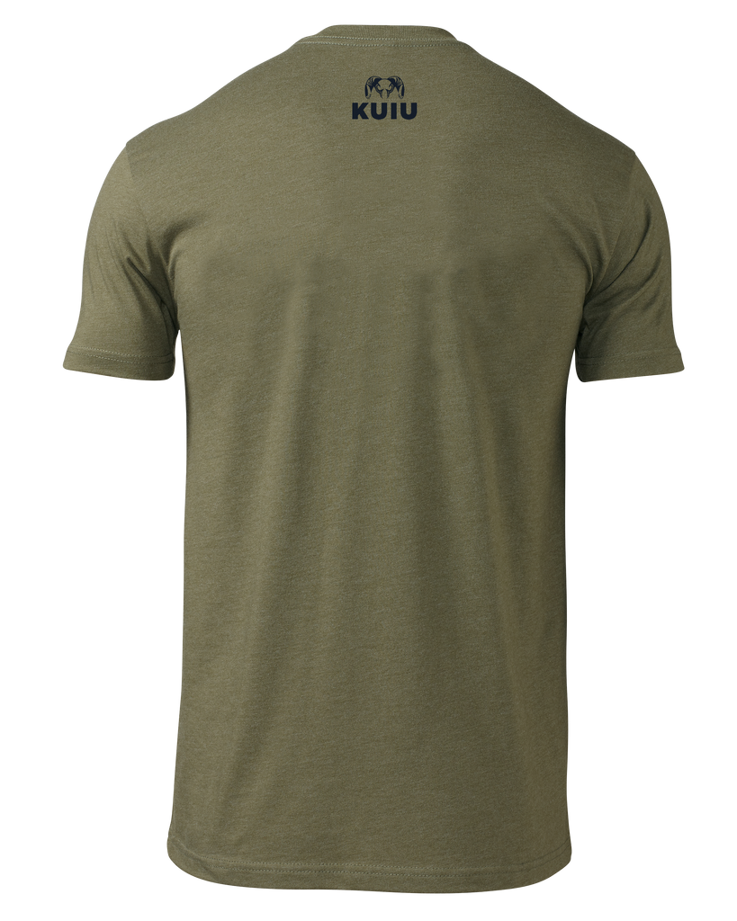KUIU Logo Flag T-Shirt | Military Green