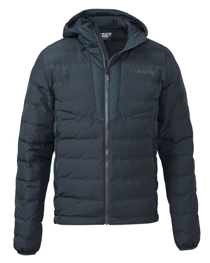 Elements Warm Windproof Jacket w/ Hood - Steel Blue | KUIU