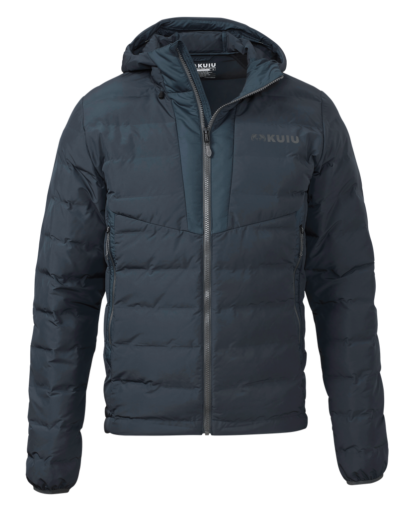 Elements Warm Windproof Jacket w/ Hood - Steel Blue | KUIU