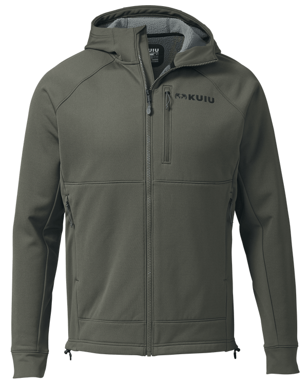 Men's Strongfleece 275 Zip Up T Hoodie - Ash | KUIU