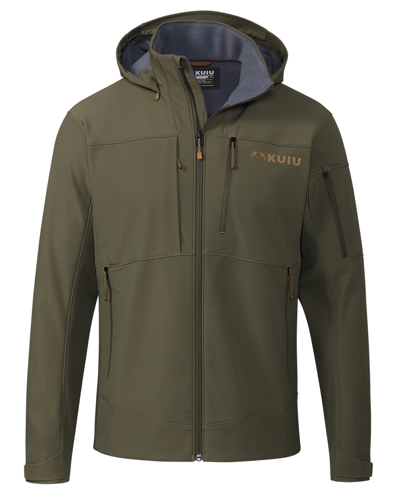 Guide PRO Hunting Soft Shell Hooded Jacket - Evergreen | KUIU