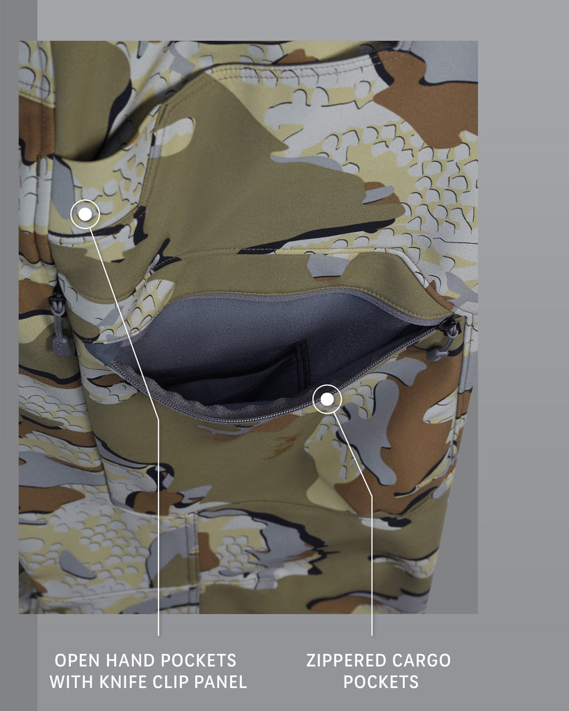 Guide PRO Soft Shell Hunting Pants - Valo Camo | KUIU