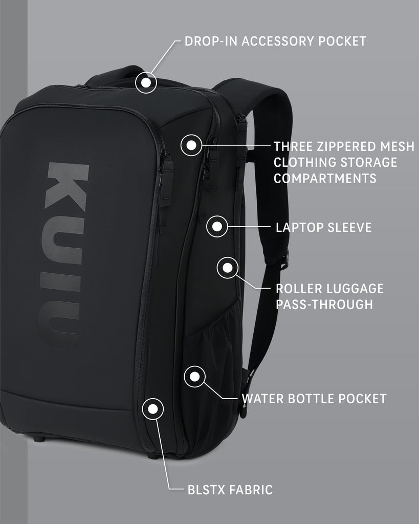 Durable Water Resistant Black Travel Backpack | KUIU