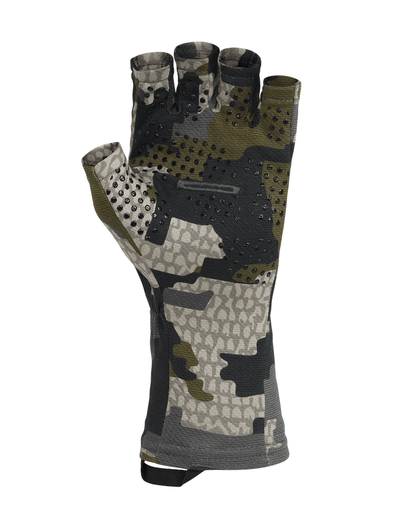 Merino Fingerless Bow Hunting gloves - Verde Camouflage | KUIU
