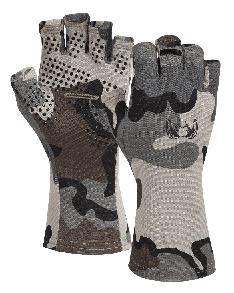 Merino Fingerless Bow Hunting gloves - Vias Camouflage | KUIU