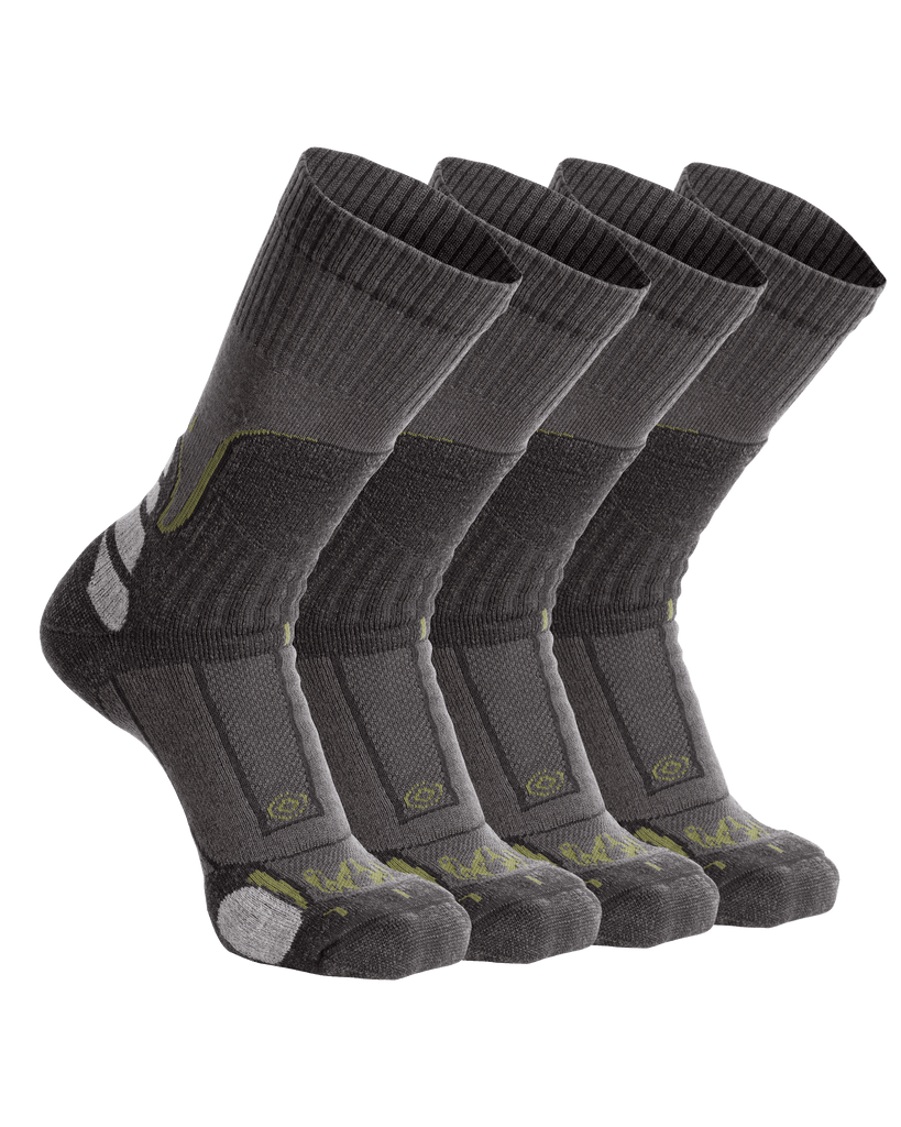 Ultra Merino Midweight Mountain Hunting Socks 4-Pack - Grey Green | KUIU