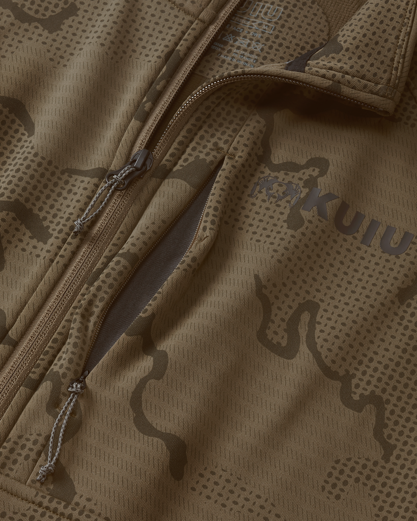 Ridgepoint Fleece Hunting Pullover Zip-T - Olive Tonal | KUIU
