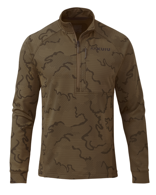 Ridgepoint Fleece Hunting Pullover Zip-T - Olive Tonal | KUIU