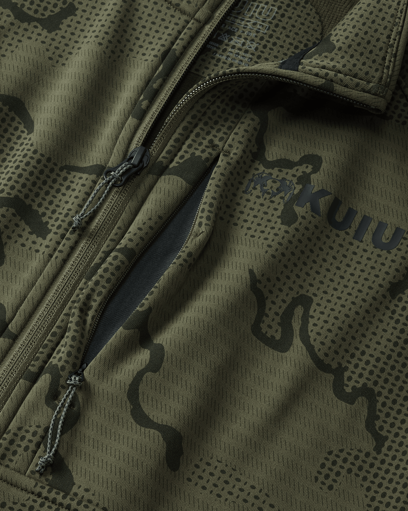Ridgepoint Fleece Hunting Pullover Zip-T - Olive Tonal | KUIU