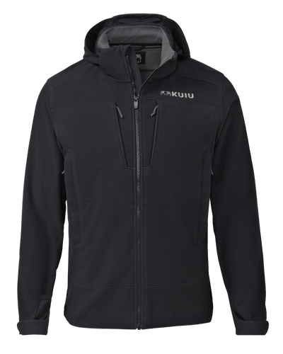 KUIU Proximity LT Hooded Windproof Hunting Jacket - Black