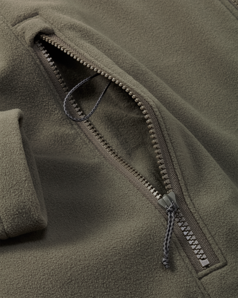 Border Fleece Hunting Jacket Full Zip - Ash | KUIU