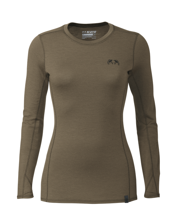 Women's ULTRA Merino 145 LS Crew Hunting Shirt | Ash – KUIU