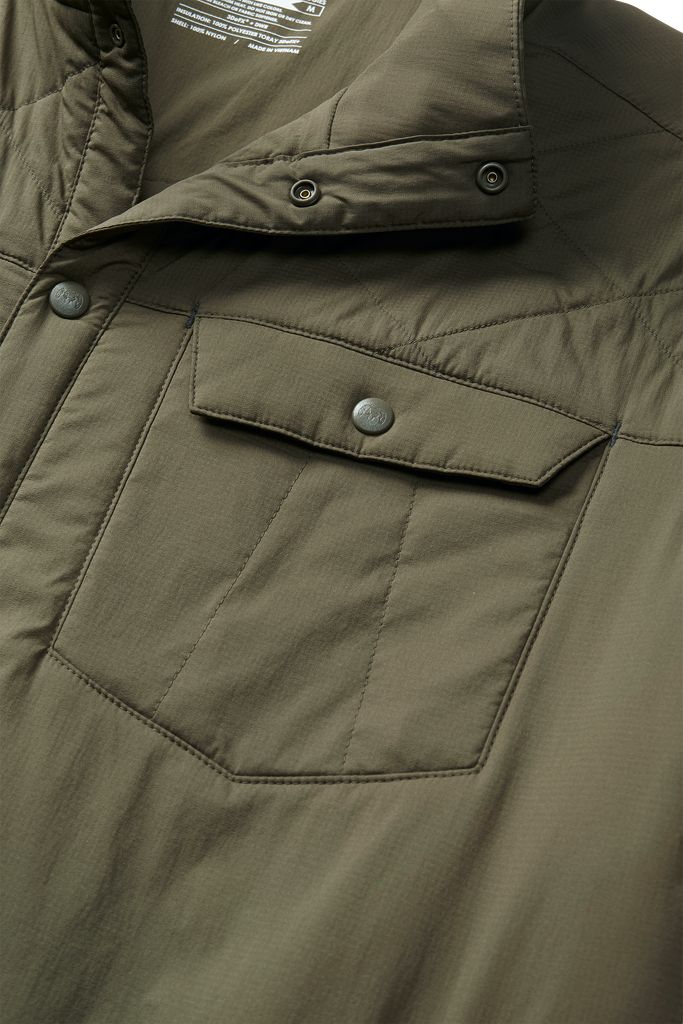 Base Camp Insulated Snap Shirt Jacket - Ash | KUIU