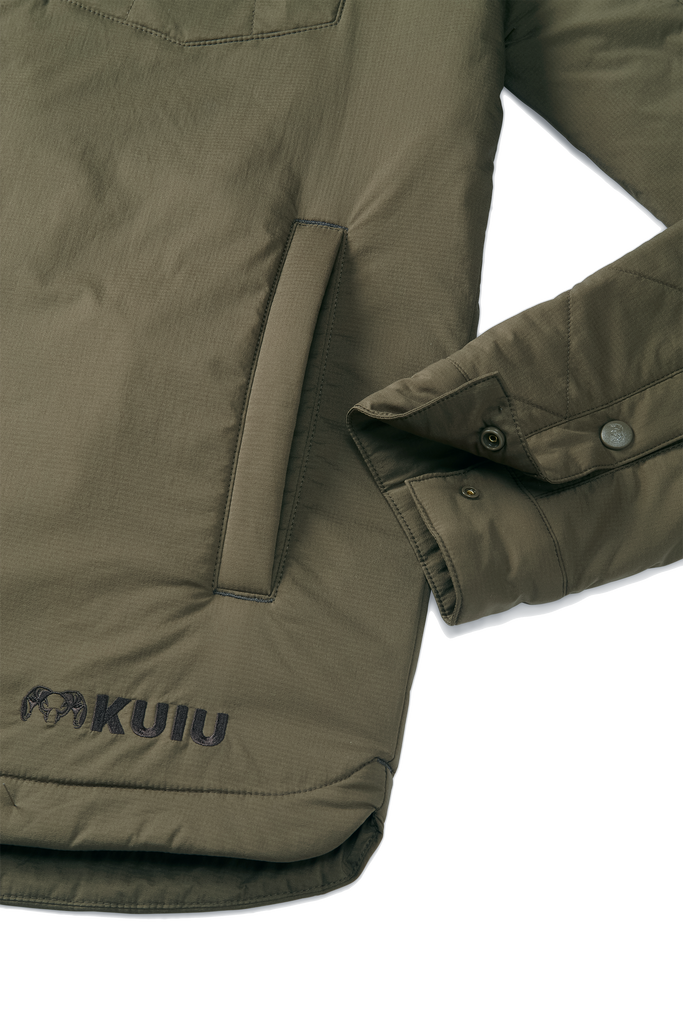 Base Camp Insulated Snap Shirt Jacket - Ash | KUIU