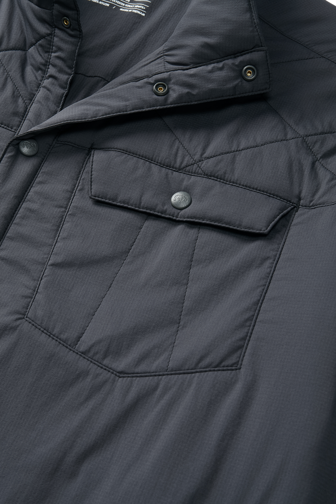 Base Camp Insulated Snap Shirt Jacket - Gunmetal | KUIU