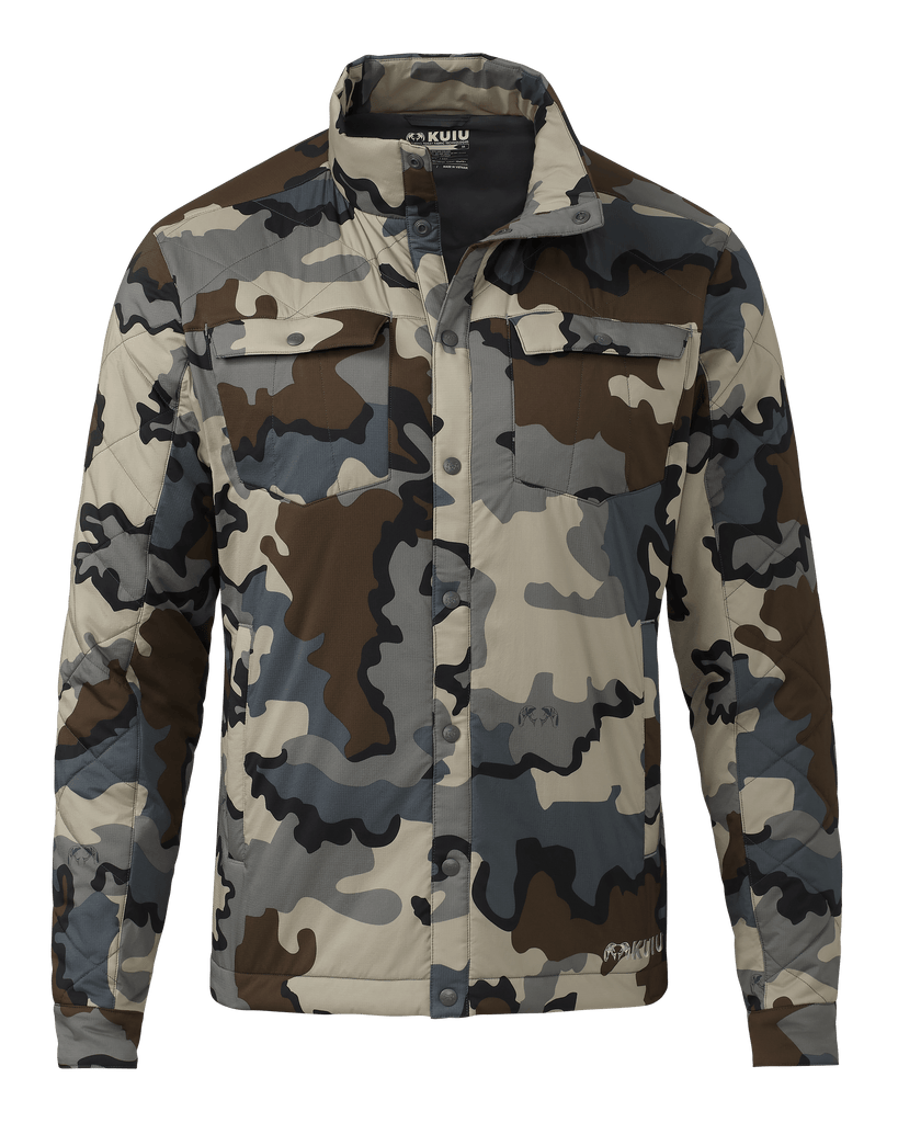 Base Camp Insulated Snap Shirt Jacket - Vias Camo | KUIU