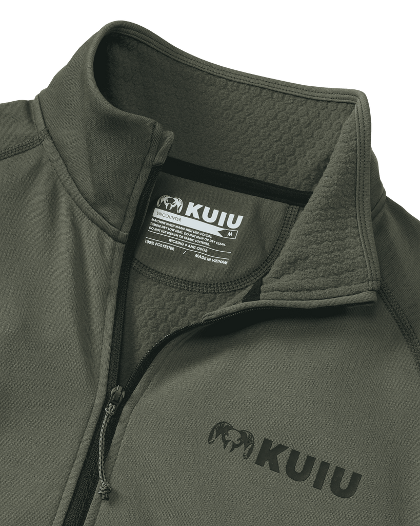 Encounter 200 Fleece Hunting Mid Layer Zip-T - Ash | KUIU