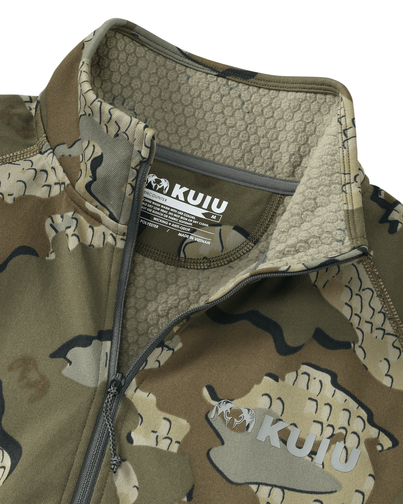 Encounter 200 Fleece Hunting Mid Layer Zip - Valo Camo | KUIU