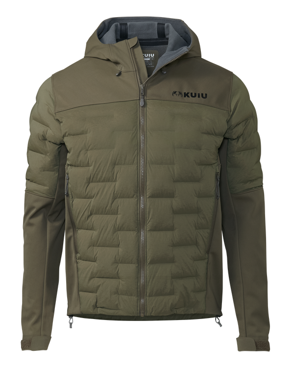Axis Men's Warm Waterproof Jacket with Hood - Ash | KUIU