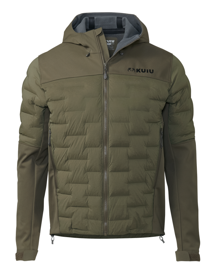 Axis Men's Warm Waterproof Jacket with Hood - Ash | KUIU