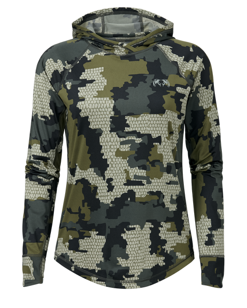 Gila LS Women's Hunting Camo Hoodie - Verde | KUIU